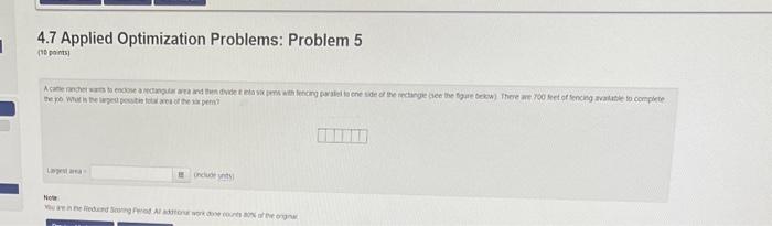Solved 4.7 Applied Optimization Problems: Problem 5 (48 | Chegg.com