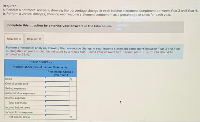 Solved Exercise 13-3A (Algo) Horizontal and vertical | Chegg.com