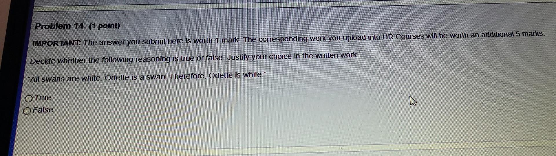 Solved Problem 14. (1 point) IMPORTANT: The answer you | Chegg.com