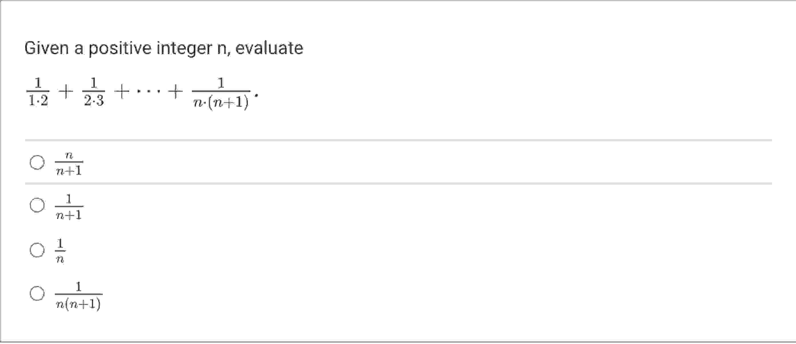 Solved Given a positive integer n, | Chegg.com