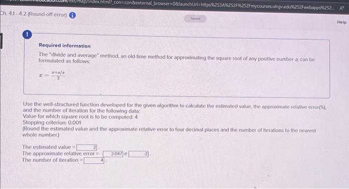 Solved Required information The "divide and average" method, | Chegg.com