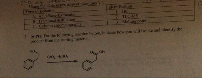 Solved 3. (6 Pts) For the following reaction below, indicate | Chegg.com