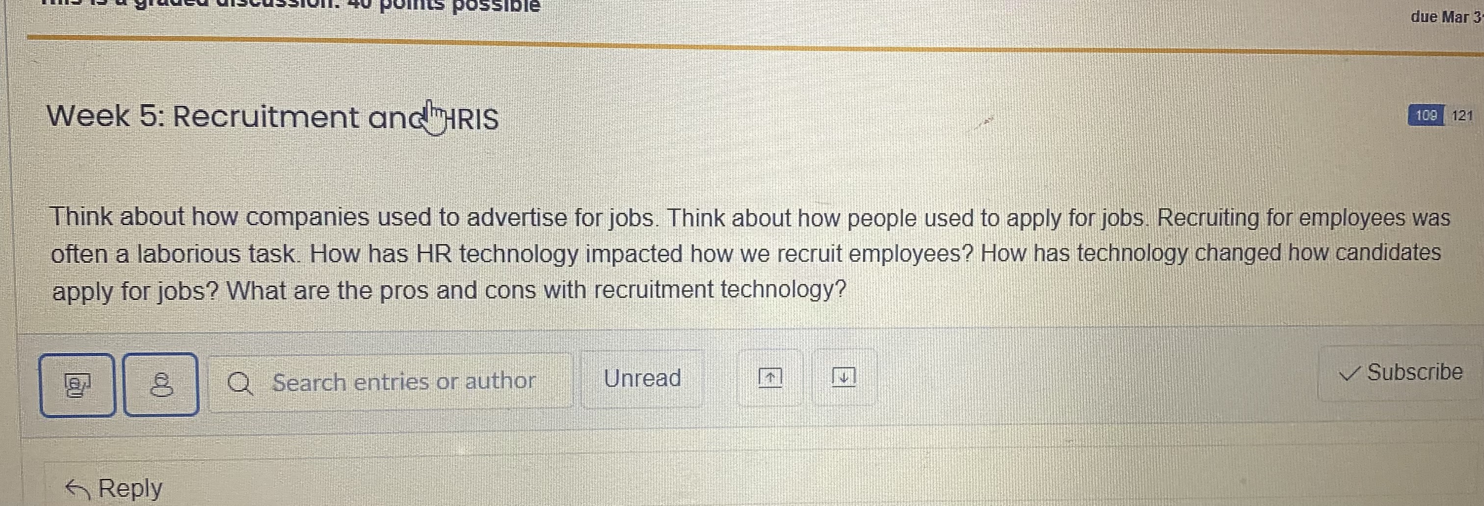 Solved Week 5: Recruitment and ?triRIS Think about how | Chegg.com