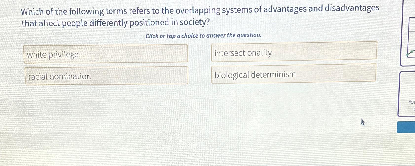 Solved Which of the following terms refers to the | Chegg.com