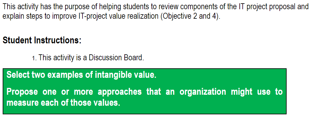 Solved This activity has the purpose of helping students to | Chegg.com