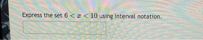 Solved Express the set 6