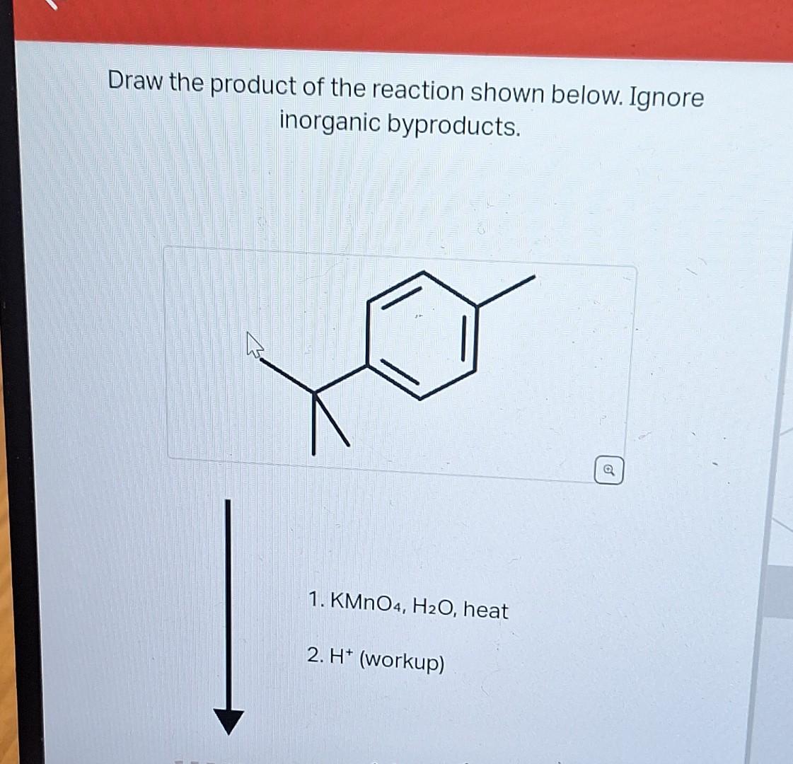 Solved Draw the product of the reaction shown below. Ignore | Chegg.com