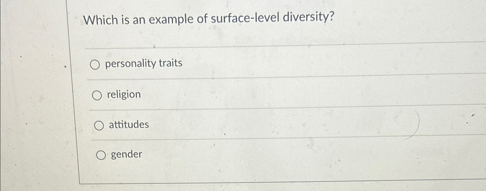 Solved Which is an example of surface-level | Chegg.com