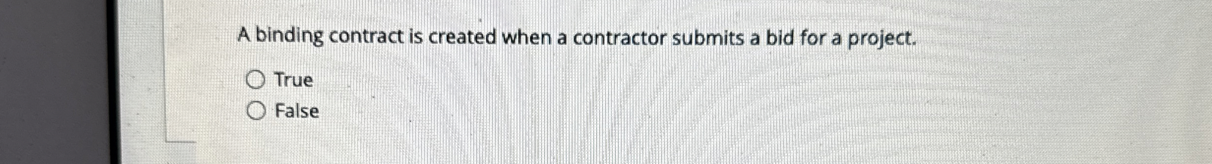 Solved A binding contract is created when a contractor | Chegg.com