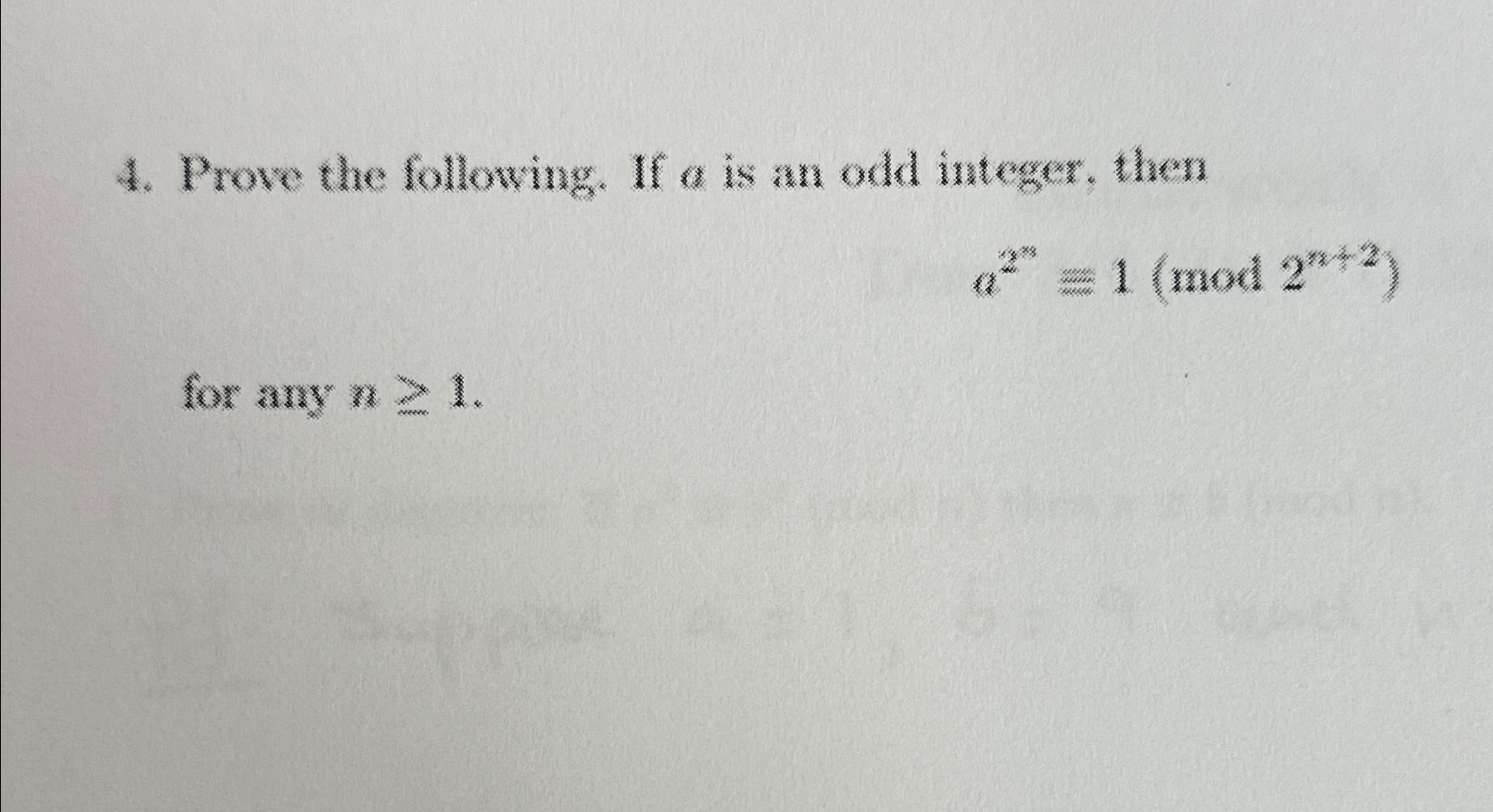 Solved If Prove the following. If a ﻿is an odd integer, | Chegg.com