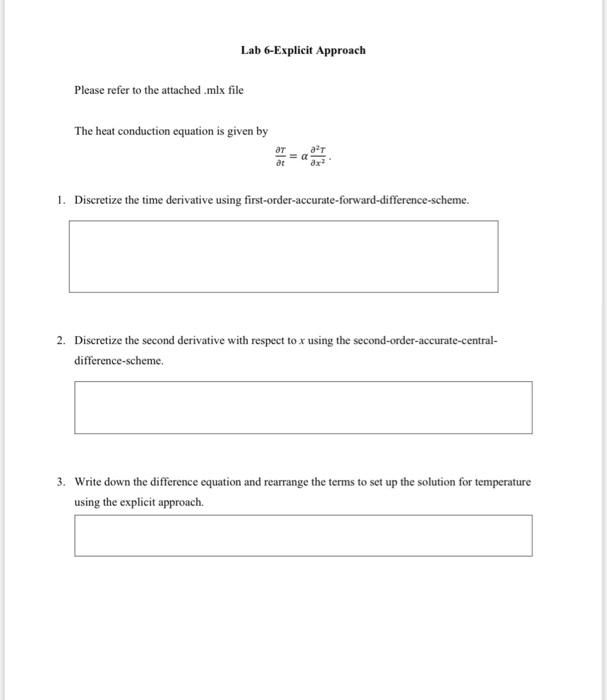 Solved Please refer to the attached. mlx file The heat | Chegg.com
