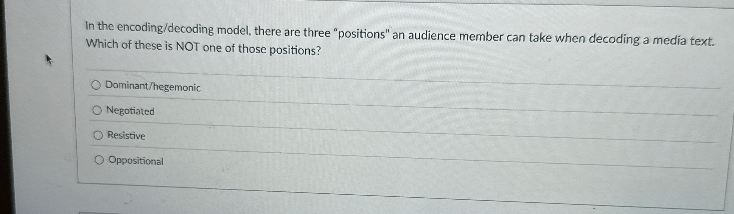 Solved In the encoding/decoding model, there are three | Chegg.com