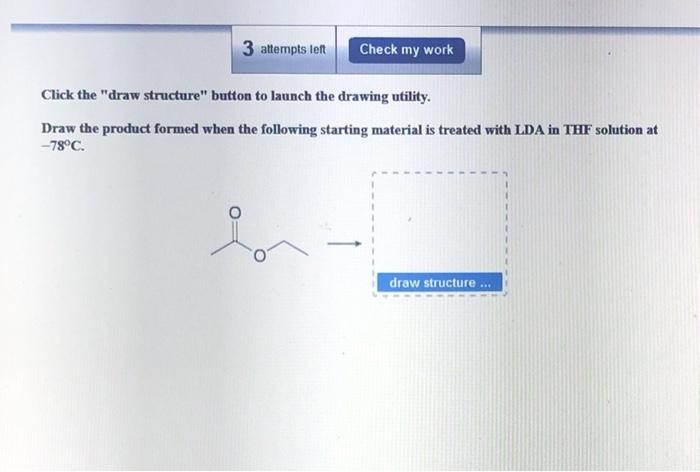 Solved 3 attempts left Check my work Click the "draw | Chegg.com