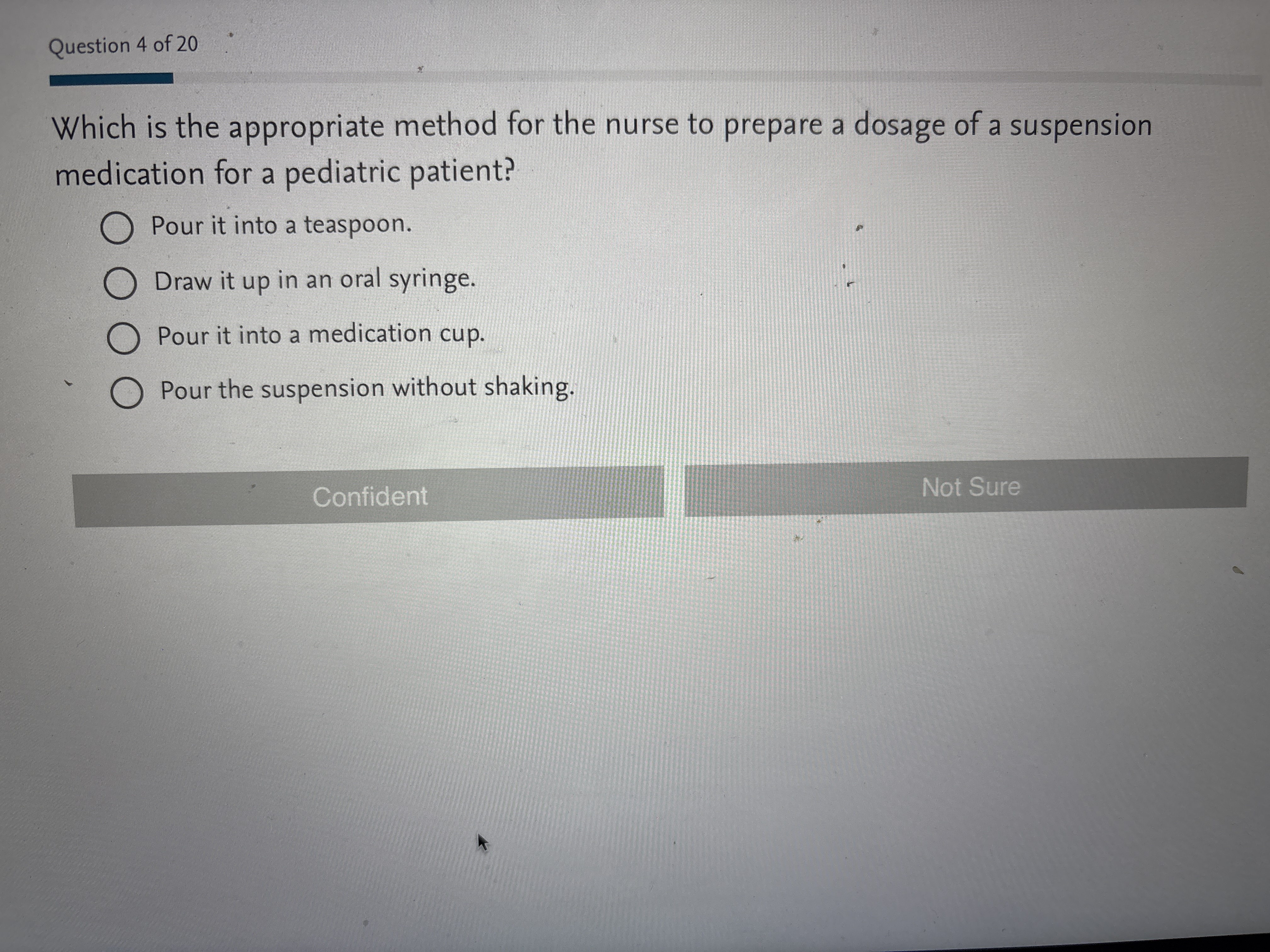 Solved Which is the appropriate method for the nurse to | Chegg.com