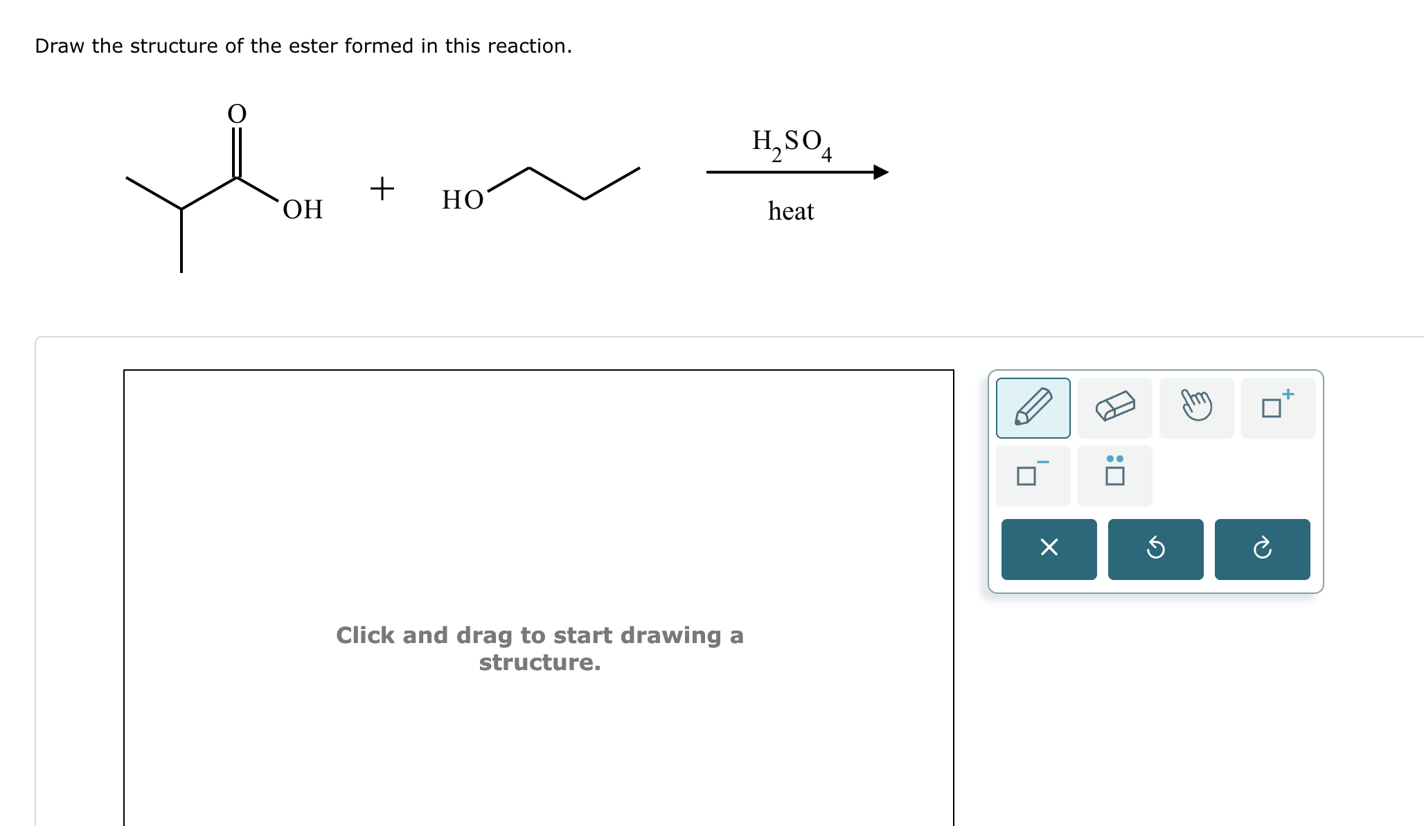 Solved Draw the structure of the ester formed in this | Chegg.com