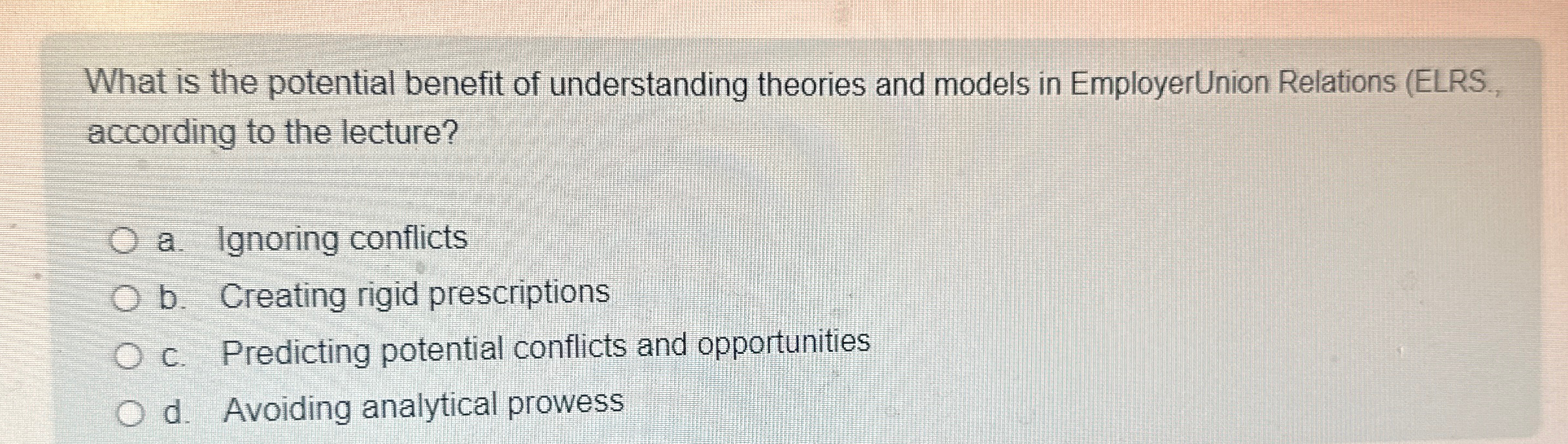Solved What is the potential benefit of understanding | Chegg.com