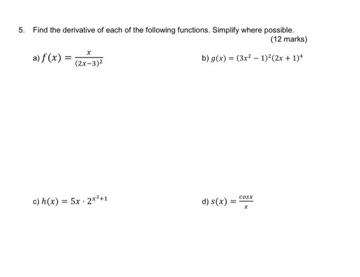 Solved gr 12 calculus. Try to submit answer as soon as | Chegg.com
