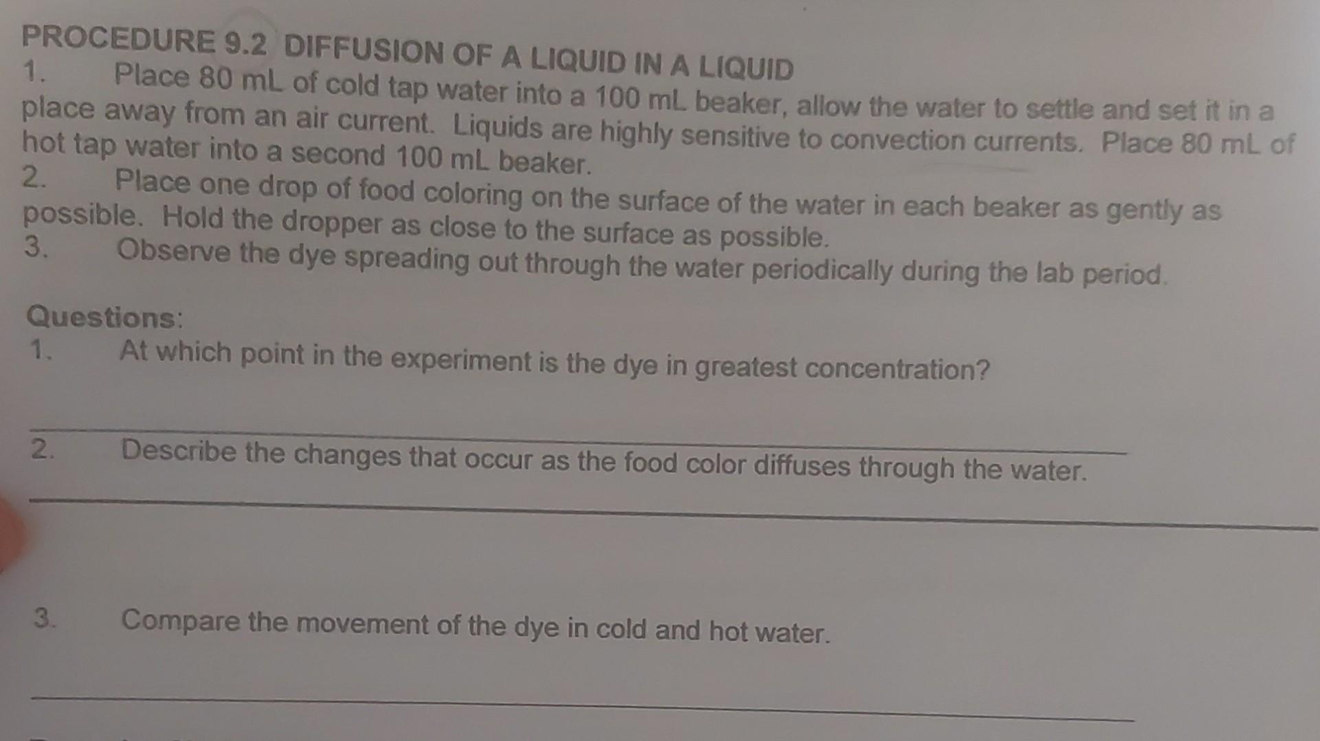 Solved What is the purpose for the following procedures? | Chegg.com