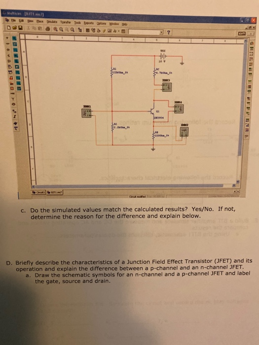 Solved Lab 2 Transistors Part A-Transistor Circuits During | Chegg.com