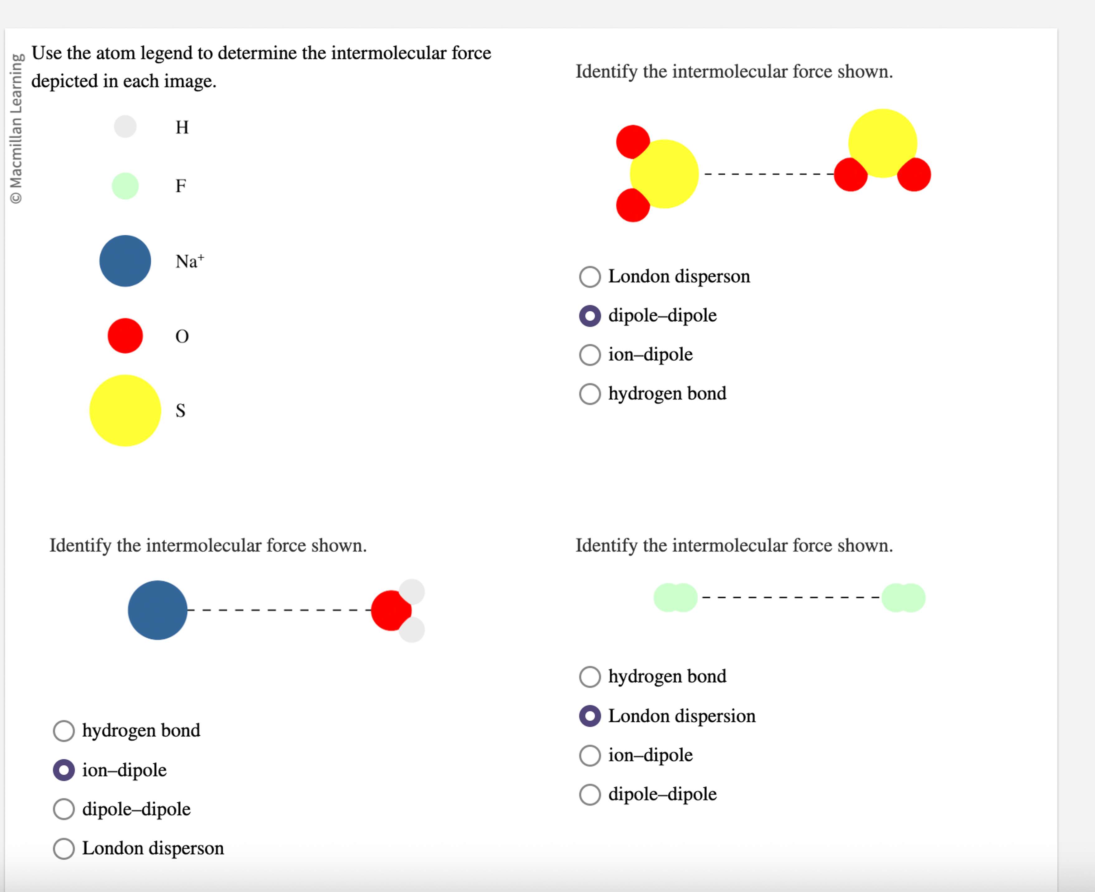 Use the atom legend to depicted in each | Chegg.com