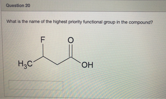 Solved Question 20 What is the name of the highest priority | Chegg.com