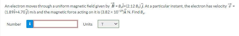 Solved An electron moves through a uniform magnetic field | Chegg.com