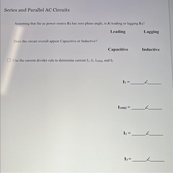 Solved Given the following circuit. The source is supplying | Chegg.com
