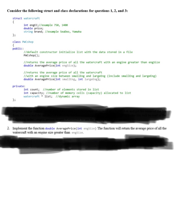 Solved Consider the following struct and class declarations | Chegg.com Solved Consider the following struct and class declarations | Chegg.com