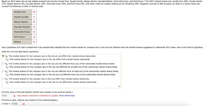 Solved Whewed the fellowing number of vehicles sold. State | Chegg.com