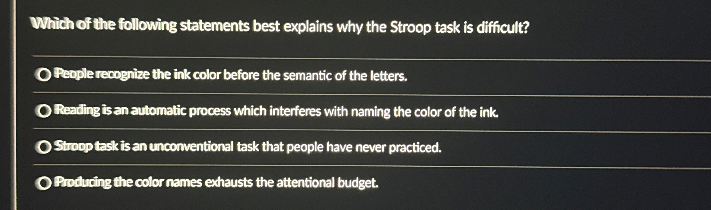 Solved Which of the following statements best explains why | Chegg.com