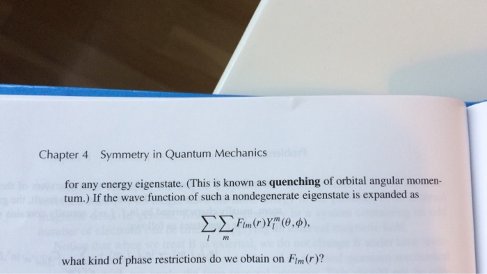Solved 4.11 Suppose a spinless particle is bound to a fixed | Chegg.com