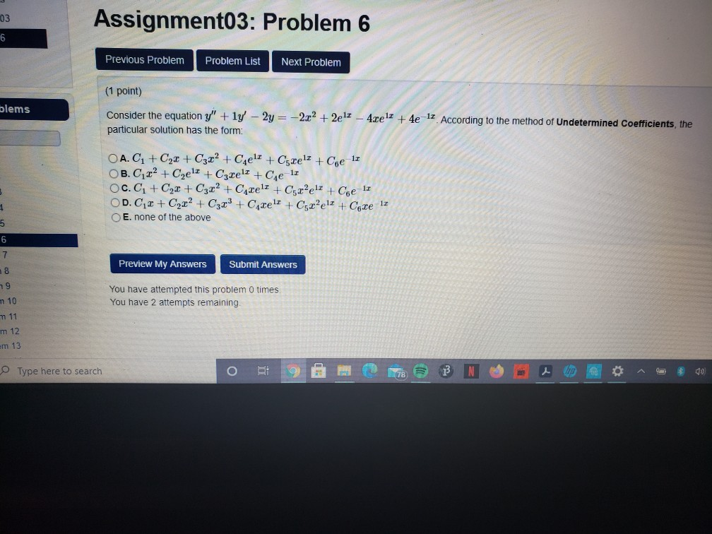 Solved Assignment03 Problem 4 Previous Problem Problem List 2738