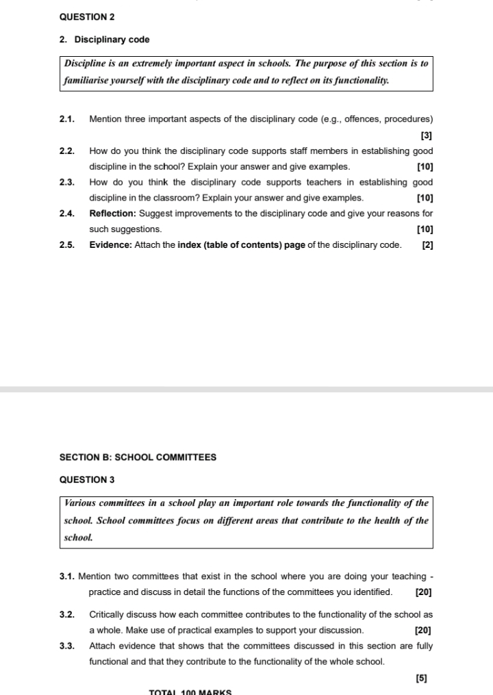 Solved QUESTION 22. ﻿Disciplinary codeDiscipline is an | Chegg.com