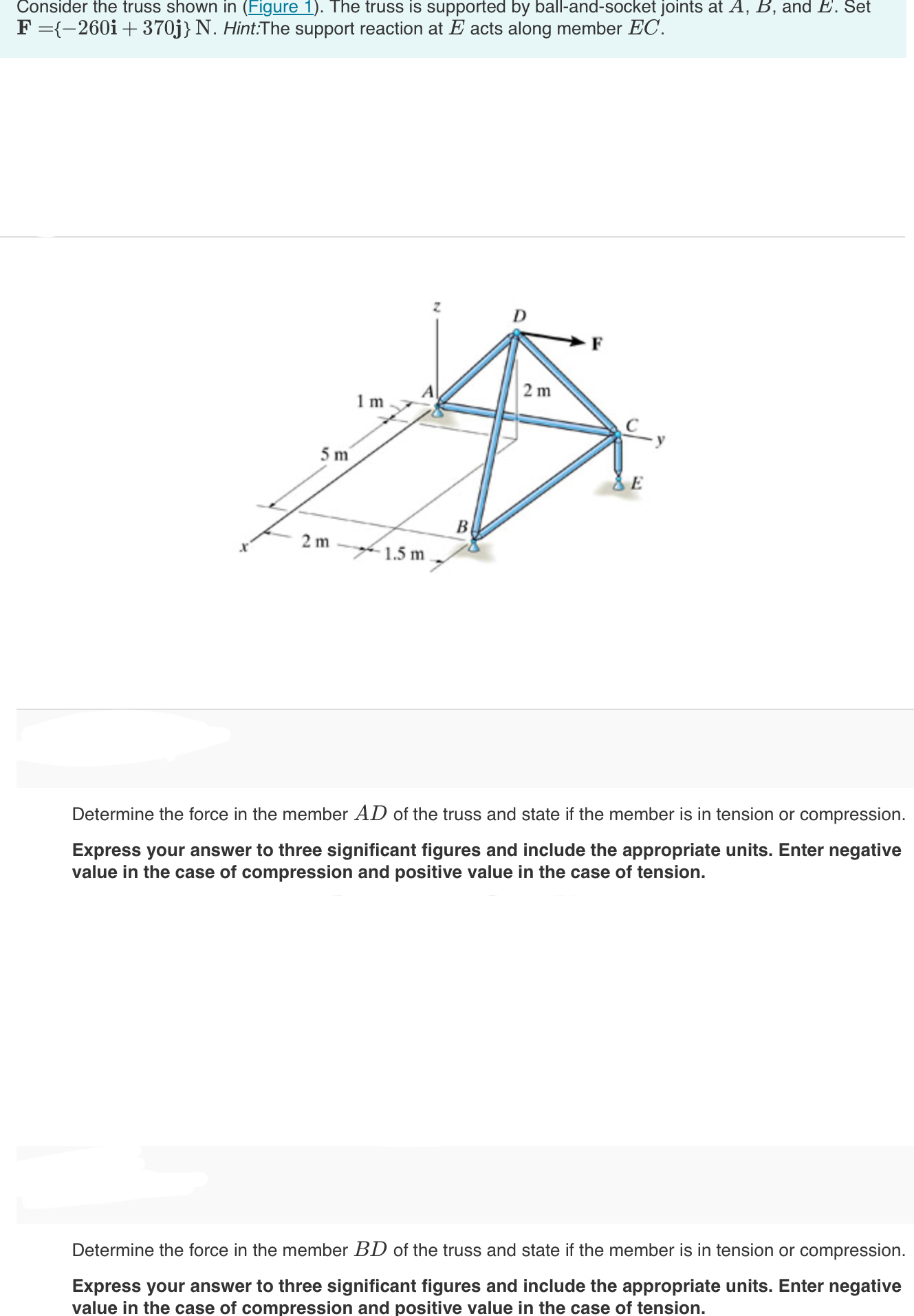 Solved Consider the truss shown in (Figure 1). ﻿The truss is | Chegg.com