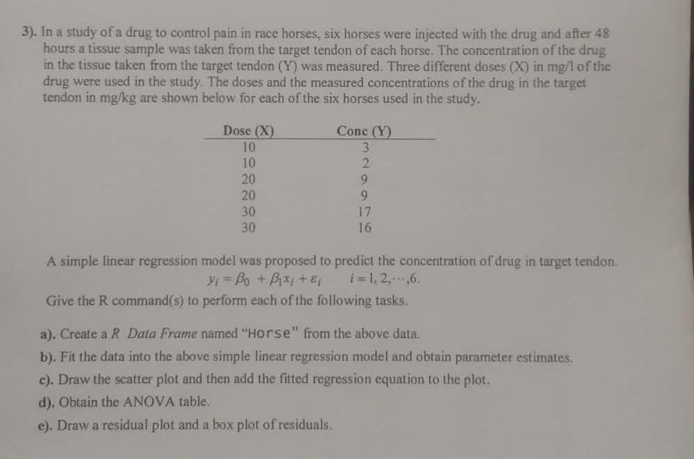 Solved 1. i) Enter the following data into Excel. ii) Read | Chegg.com