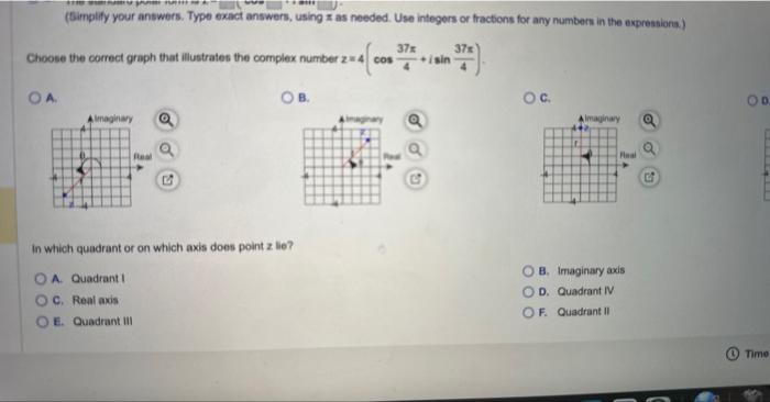 Solved point les. Rewrite the complex number in standard | Chegg.com