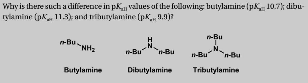 Solved Why is there such a difference in pKaH ﻿values of the | Chegg.com