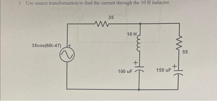Solved Use source transformation to find the current through | Chegg.com