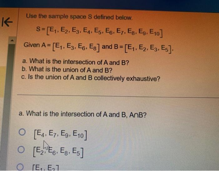 Solved Use the sample space S defined below. | Chegg.com