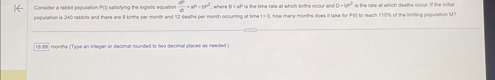 Solved months (Type an integer or decimal rounded to two | Chegg.com