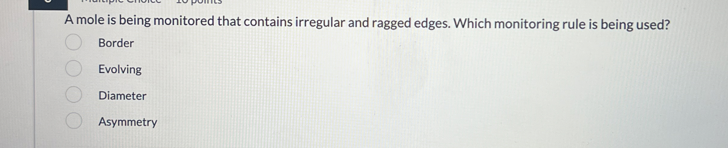 Solved A mole is being monitored that contains irregular and | Chegg.com