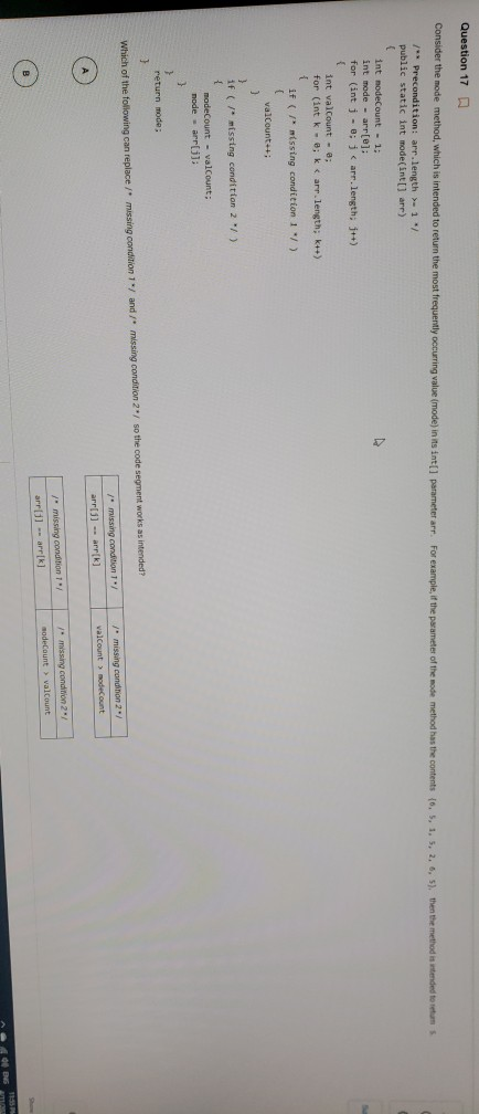 Solved Question 17 Consider the mode method, which is | Chegg.com