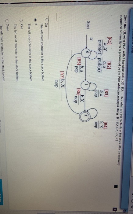 (Solved) : Given Following Pda 7 Transition Tulos R1 R2 Sequence ... (Solved) : Given Following Pda 7 Transition Tulos R1 R2 Sequence ...