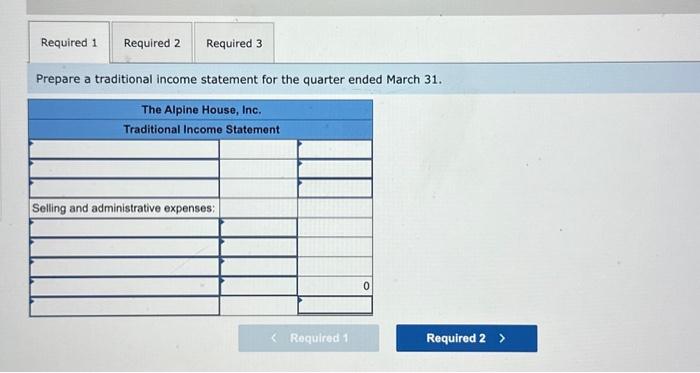 Solved Exercise 1-15 Traditional and Contribution Format | Chegg.com