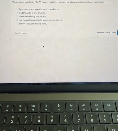 Solved The decrease in entropy (the AS value is negative) | Chegg.com
