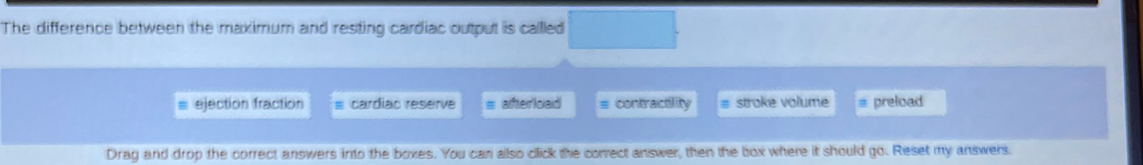Solved The difference between the maximum and resting | Chegg.com