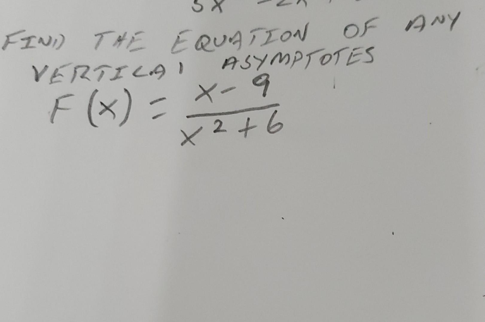 Solved F(x)=x2+6x−9 | Chegg.com