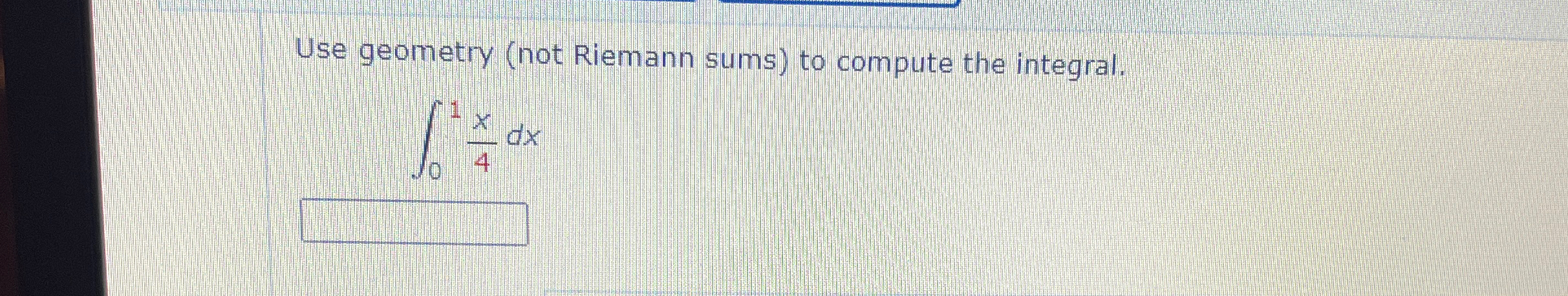 Solved Use geometry (not Riemann sums) ﻿to compute the | Chegg.com