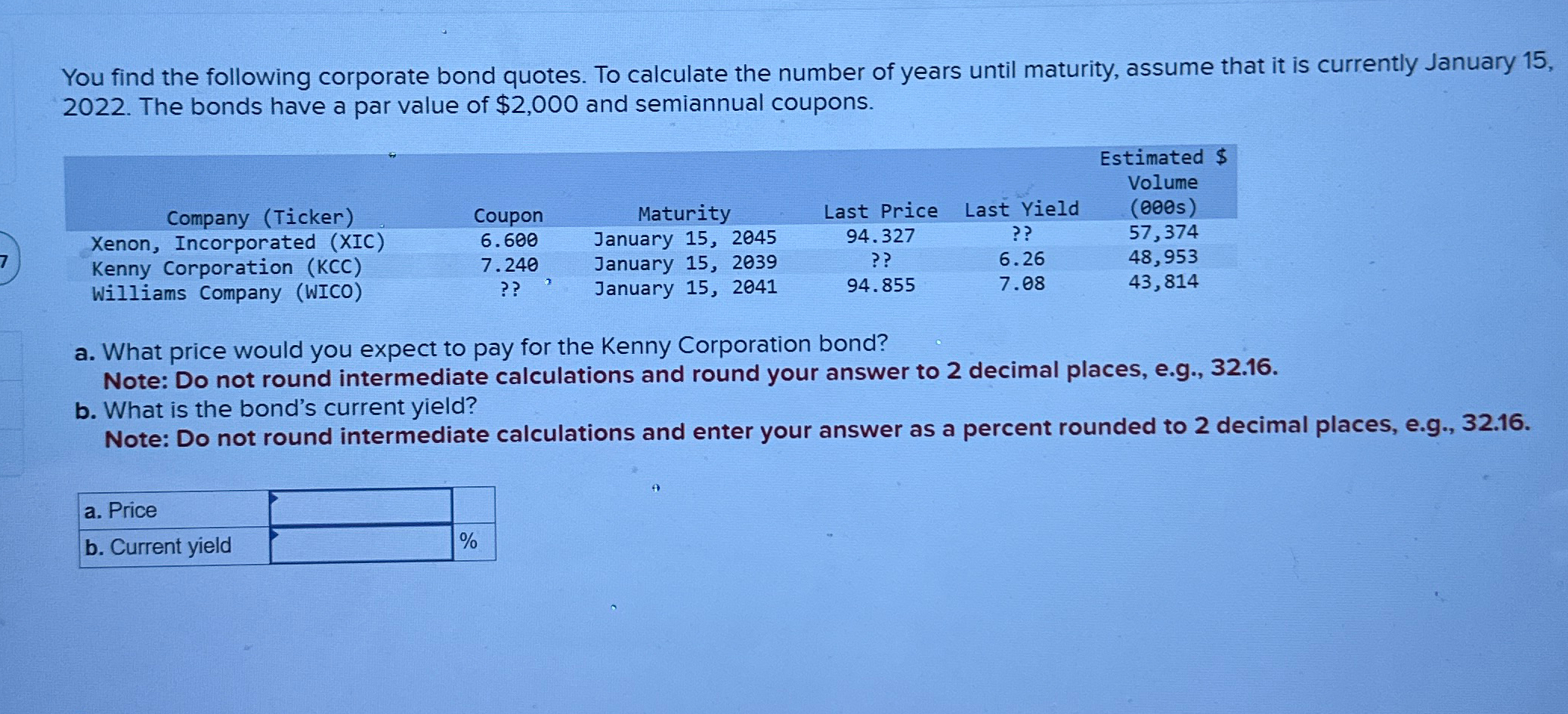 Solved You find the following corporate bond quotes. To | Chegg.com