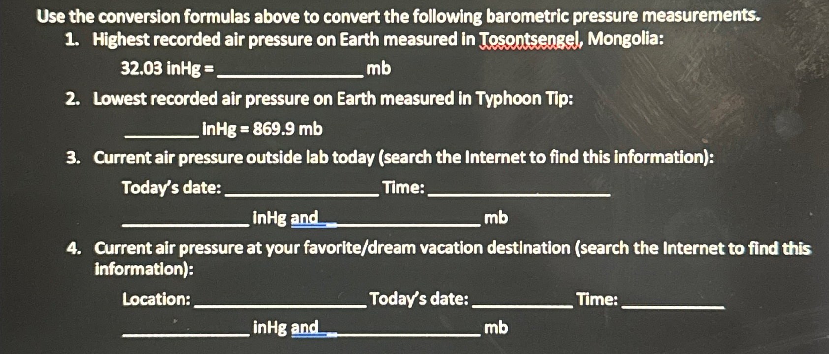 Solved Use the conversion formulas above to convert the | Chegg.com